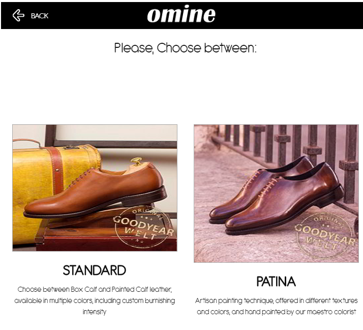 Omine | Custom shoe builder